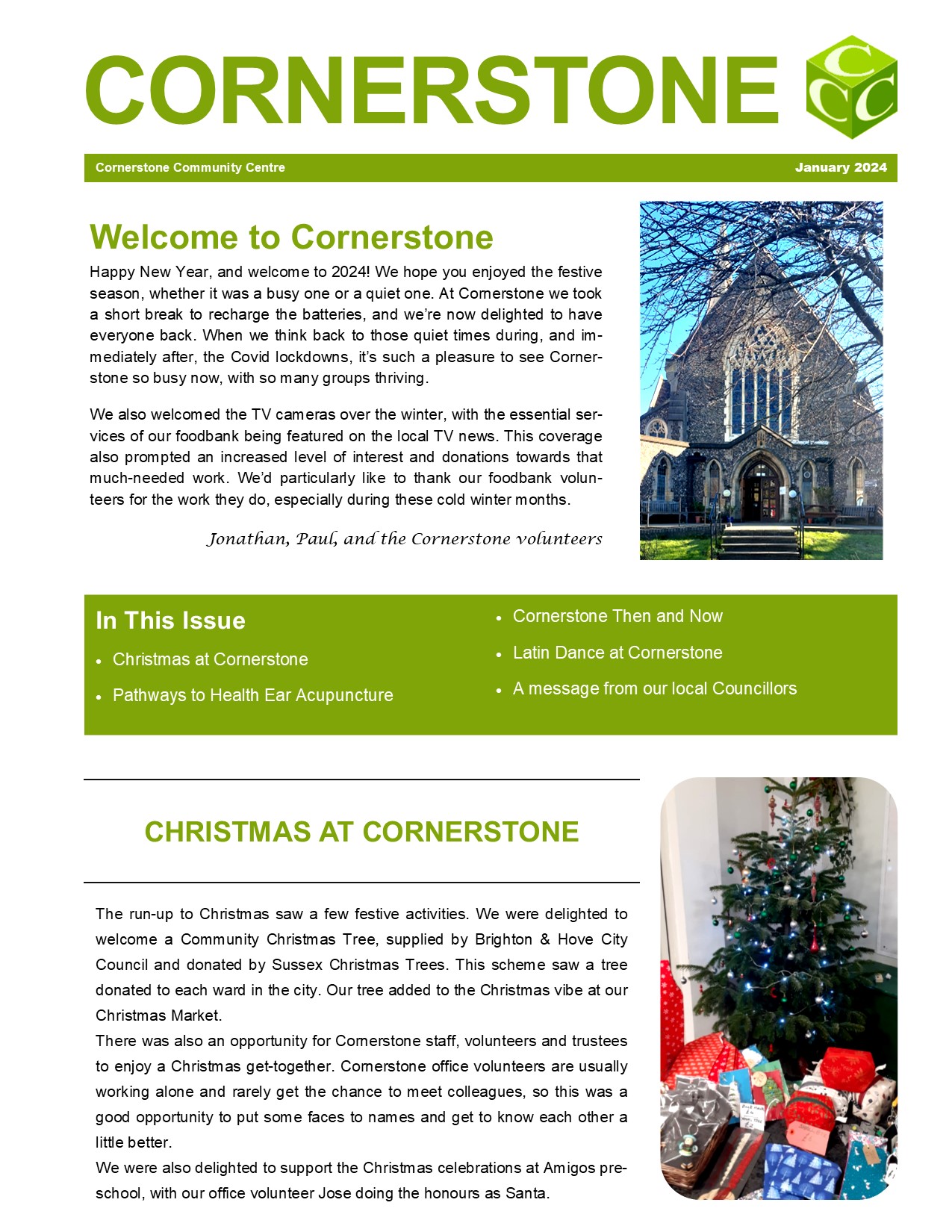 Newsletter – Cornerstone Community Centre